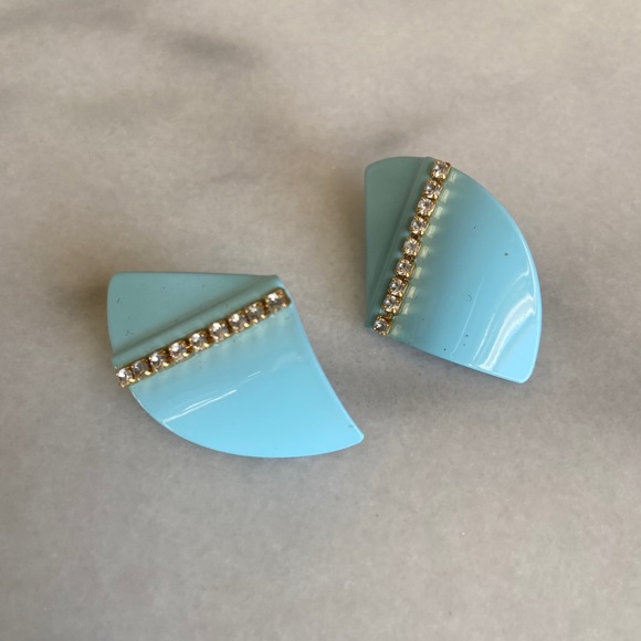 Vintage | Jewelry | Vintage 200s Mcbling Earrings Rhinestone Pastel ...